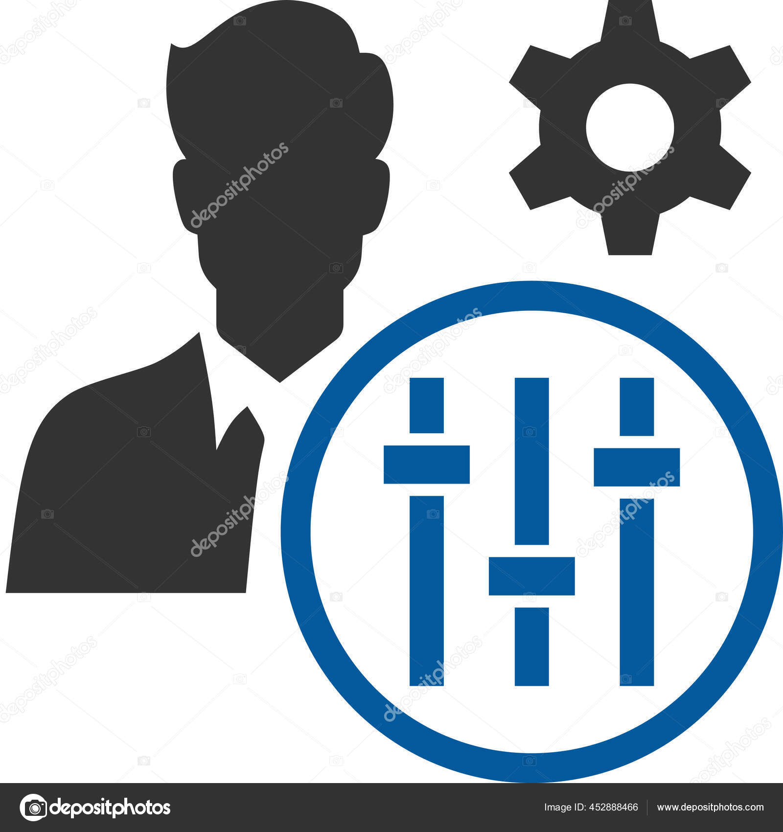 Disciplined Employee Icon Vector Illustration Stock Vector Image by ...