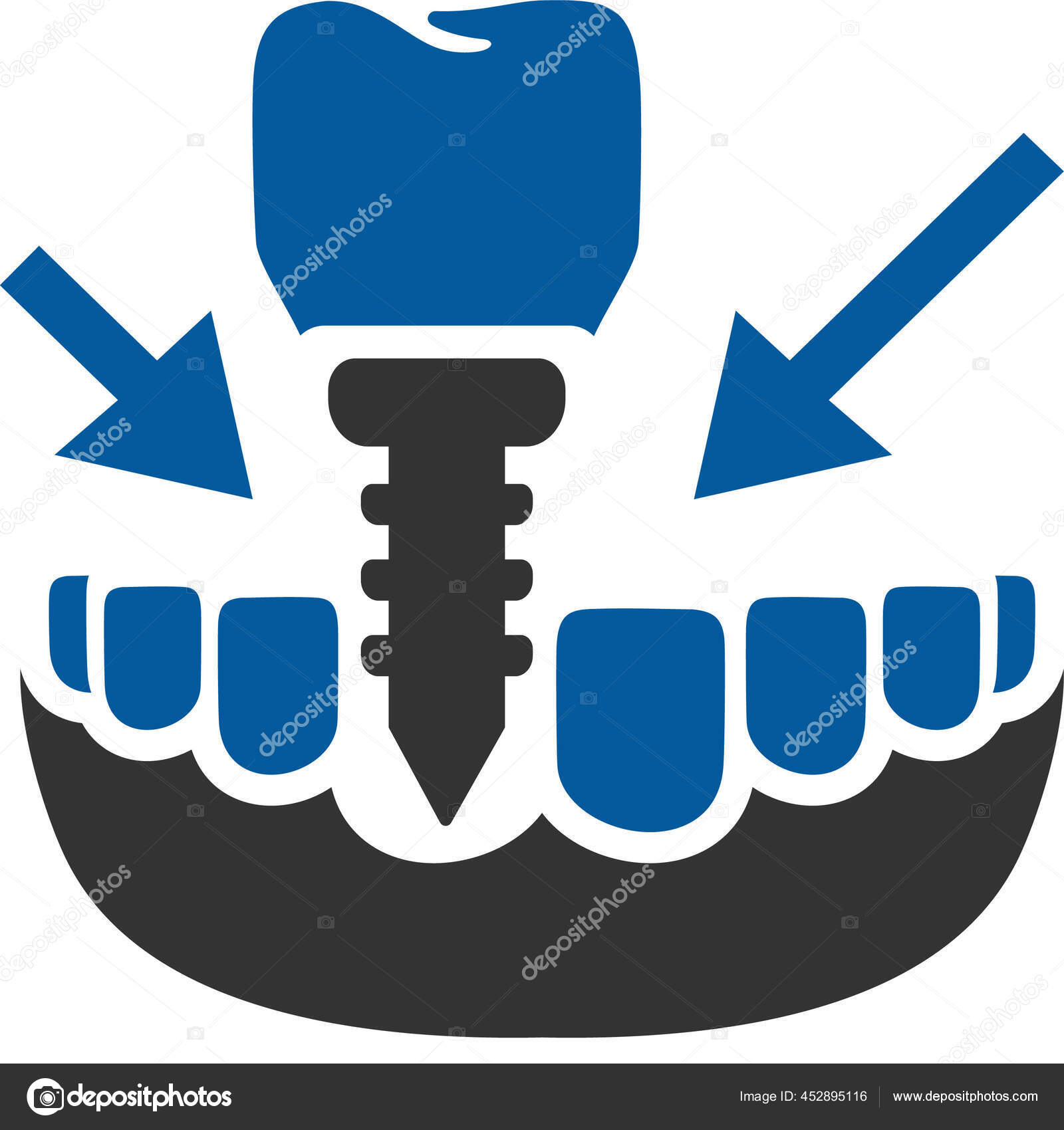 Vector Illustration Blue White Icon Stock Vector by ©popcornarts 452895116
