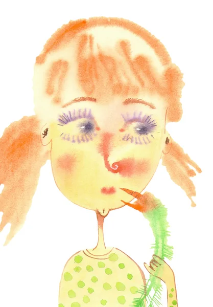 Little girl coughing feeling sick vector cartoon fotos de stock ... Little girl coughing feeling sick vector cartoon fotos de stock ...