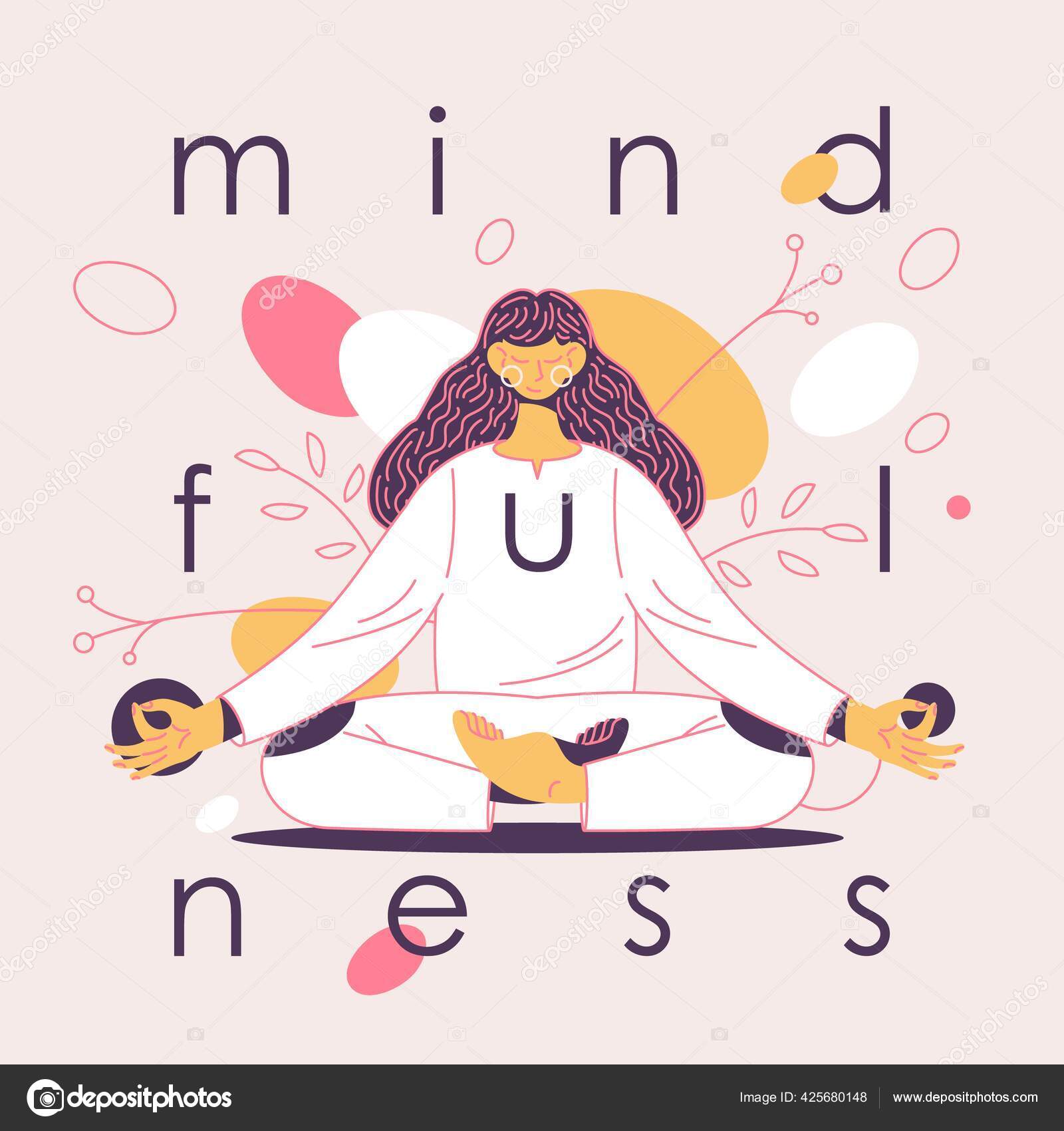 Meditation Cartoon Mindfulness