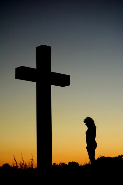 Kneeling at cross Stock Photos, Royalty Free Kneeling at cross Images ...