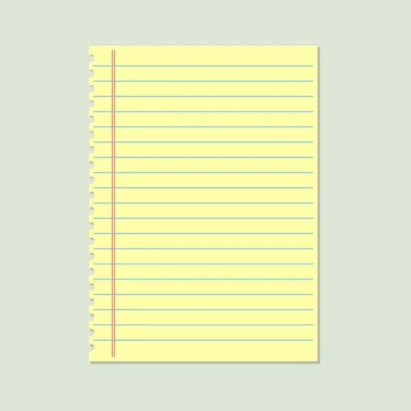 Yellow lined paper. Notebook paper Stock Vector by ©brigada915.gmail ...