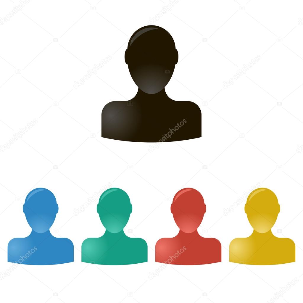 Icono de vector de personas. Icono de signo de usuario Vector de stock ...