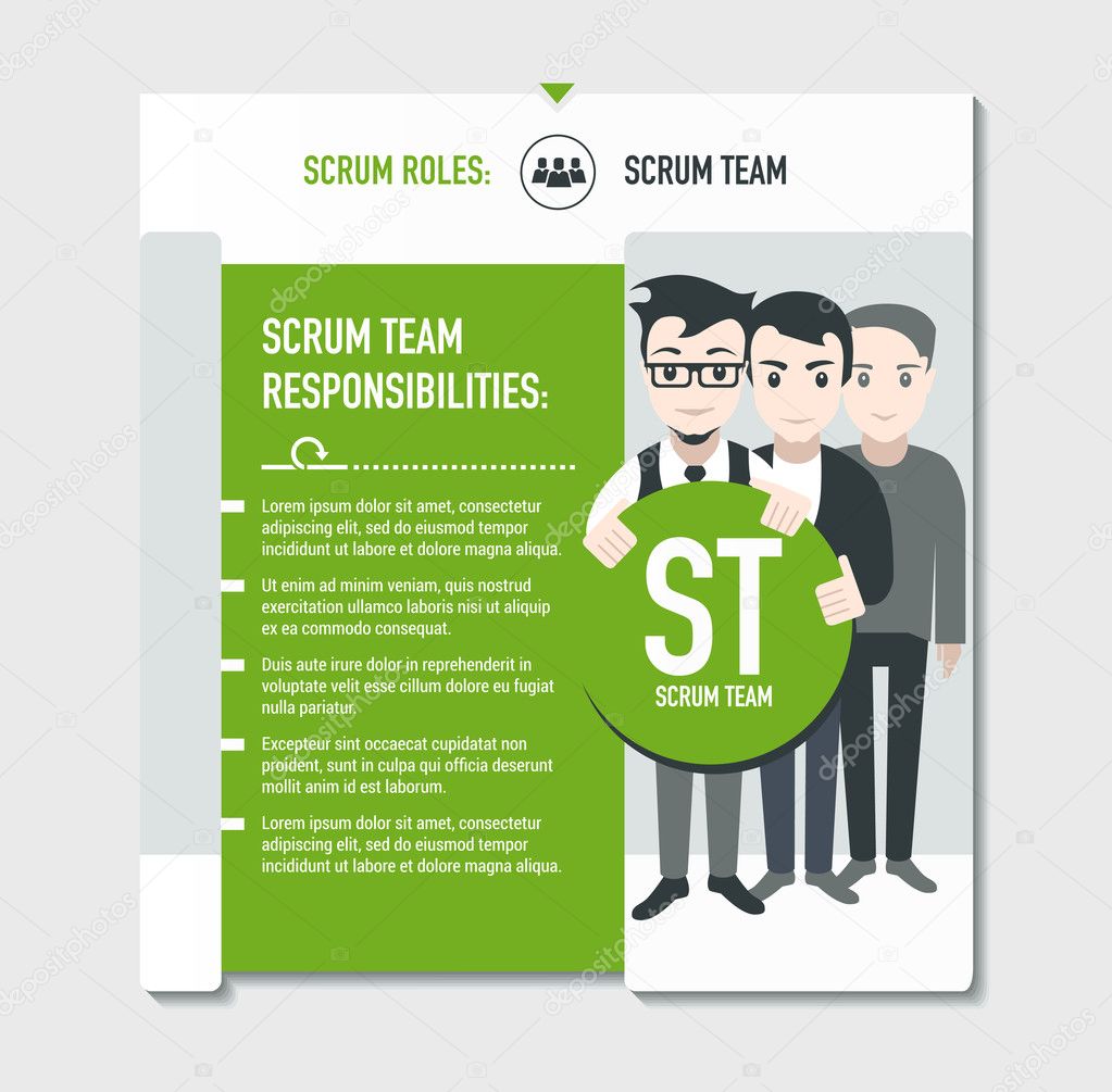 Scrum roles - Scrum team responsibilities template in scrum development ...