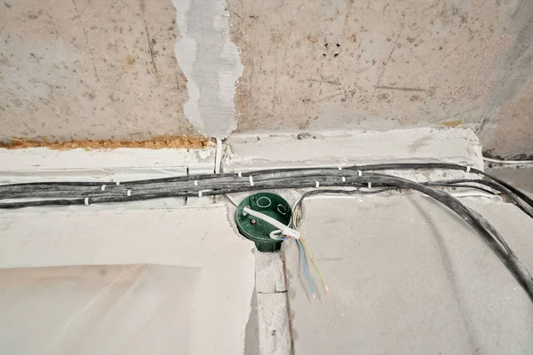 Installation of junction box, high voltage. Professional draft ...