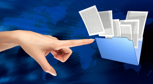 Folder on a computer screen - Stock Image - Everypixel