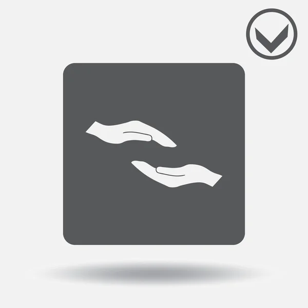 Vector protecting hands icon. web design style — Stock Vector © Chack ... Vector protecting hands icon. web design style — Stock Vector © Chack ...