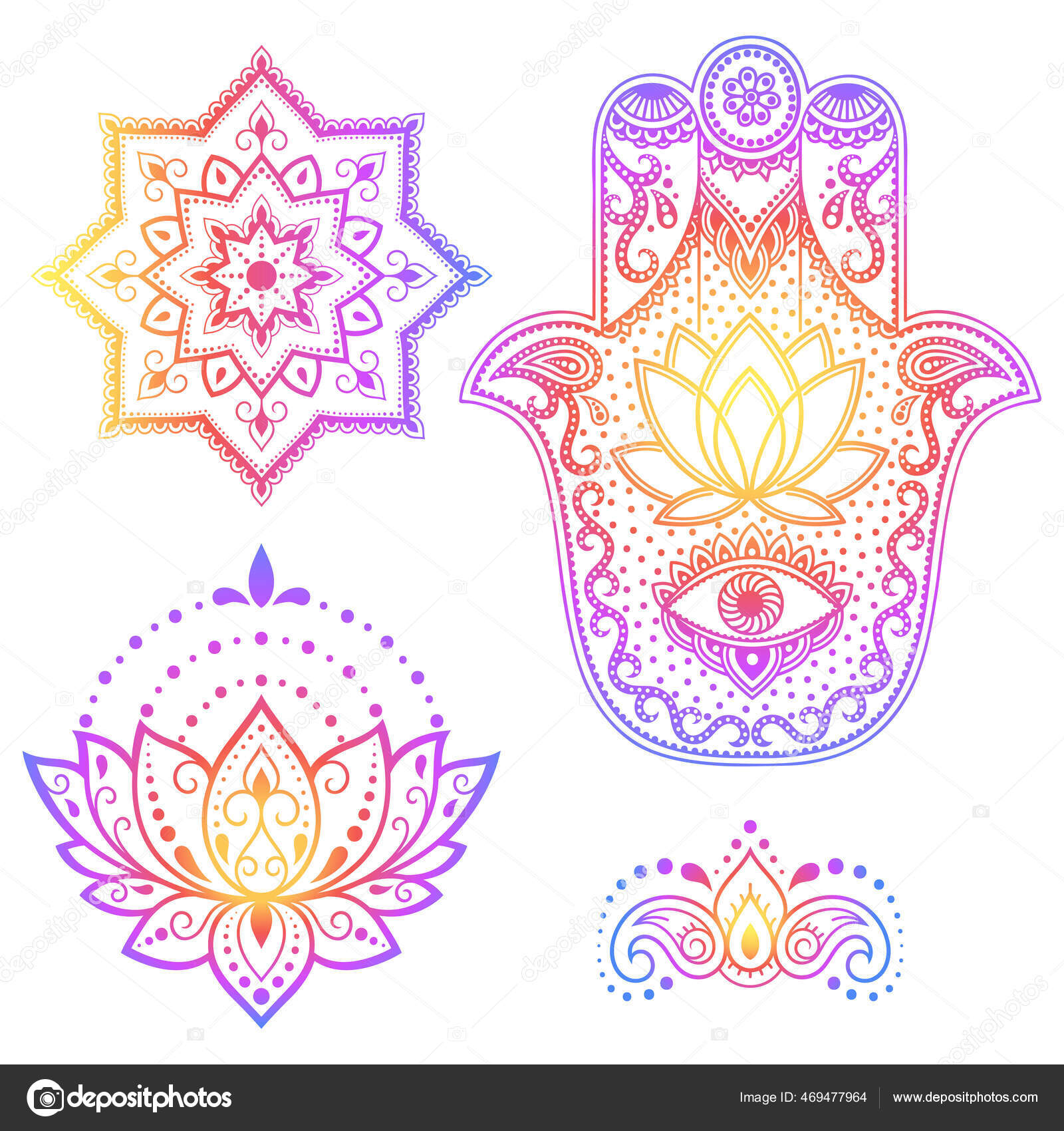 Colorful Hamsa Design