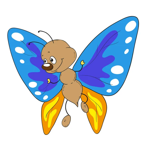 Butterfly cartoon character Vector Art Stock Images | Depositphotos