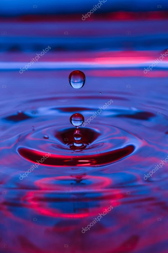 Beautiful colorful water splash from fallen drop Stock Photo by ©pasha ...