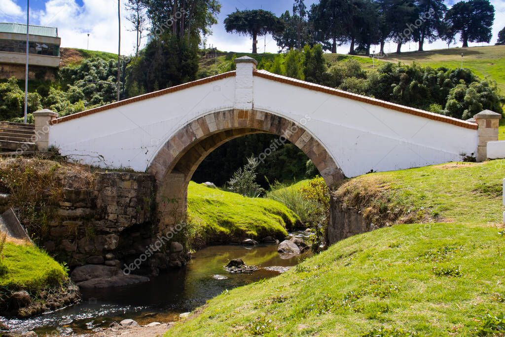 El famoso Puente Histórico de Boyaca en Colombia. La batalla por la independencia colombiana de ...