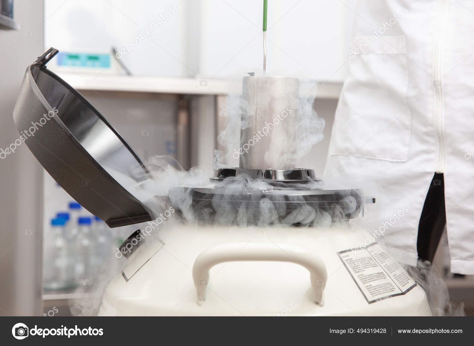 Liquid Nitrogen Cryogenic Tank Life Sciences Laboratory Steam Nitrogen ...