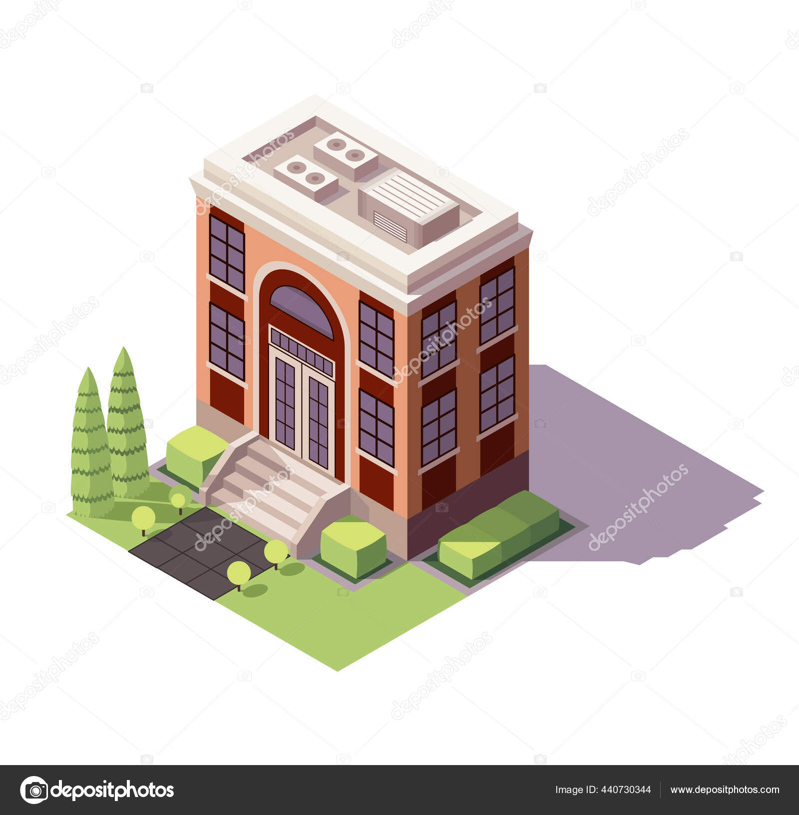 Library Building Vector