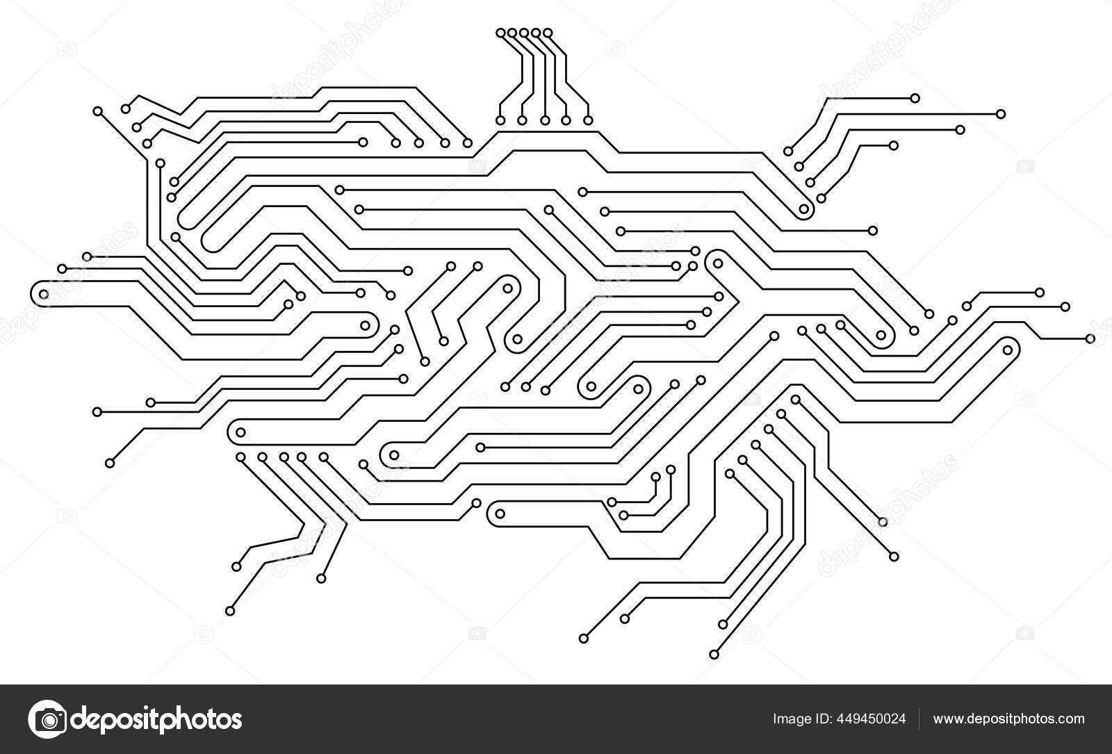 Abstract Computer Chip