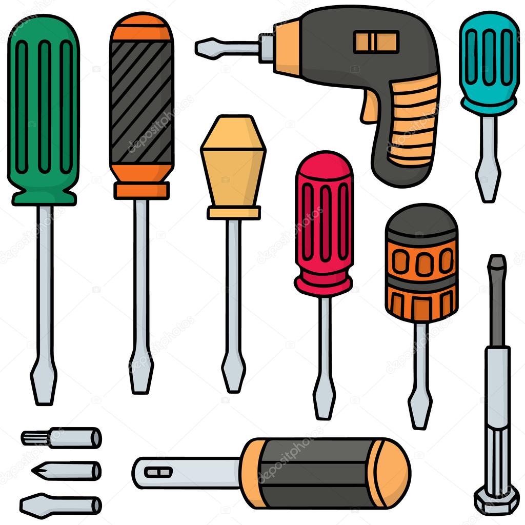 Vector set of screwdrivers Stock Vector Image by ...
