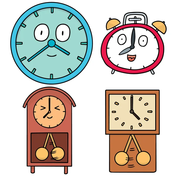 Daily Routine Clock Characters Concept Royalty Free Vector Clock