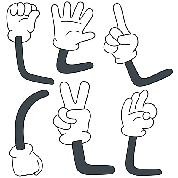 Vector Conjunto Brazo Dibujos Animados vector, gráfico vectorial ...