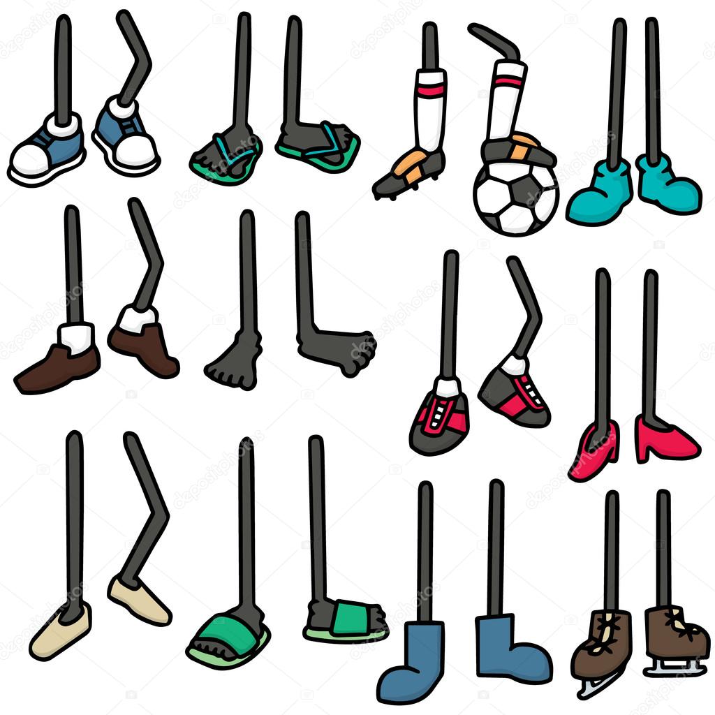 Vector set of cartoon legs Stock Vector Image by ...
