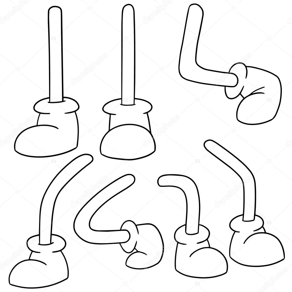 Vector set of cartoon leg Stock Vector by ©ourlifelooklikeballoon ...
