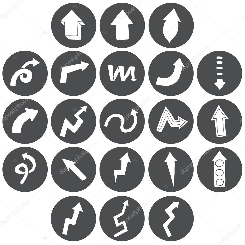 Conjunto vetorial de seta Vetor de ©ourlifelooklikeballoon.hotmail.com ...
