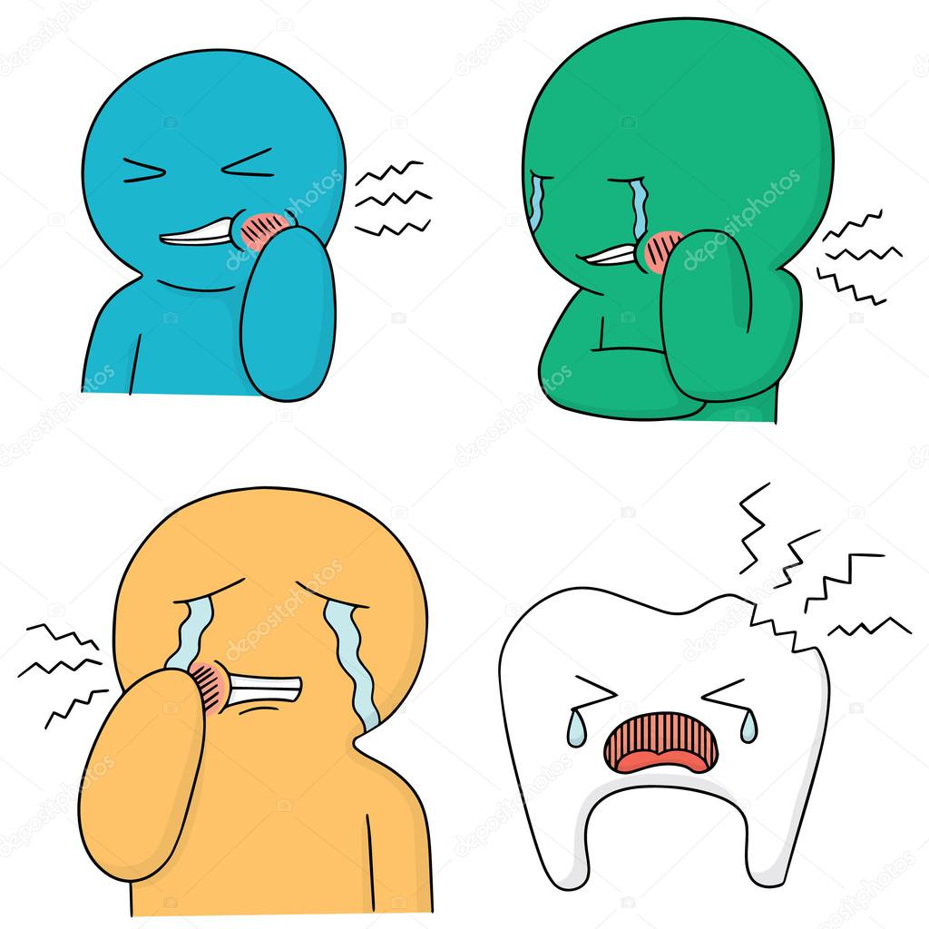 Vector set of toothache Stock Vector by ©ourlifelooklikeballoon.hotmail ...