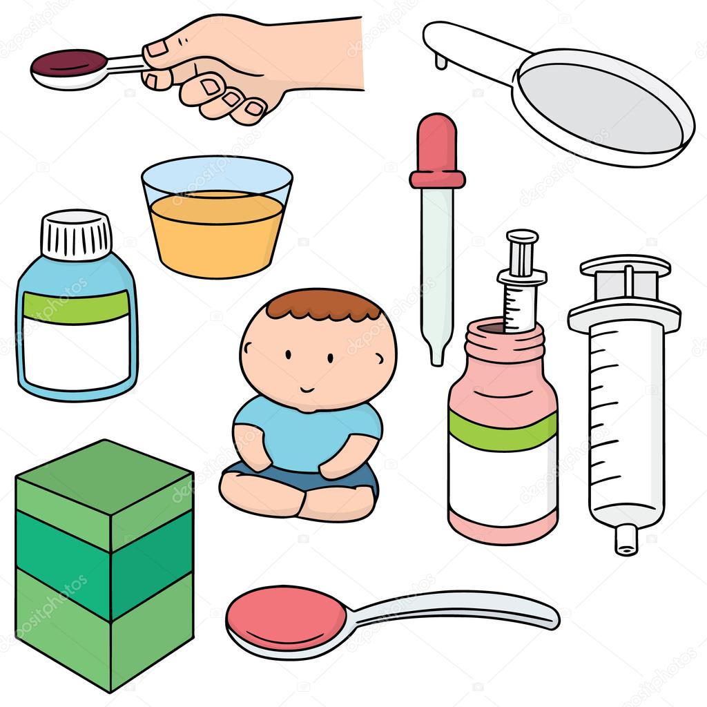 Vector set of liquid medicine Stock Vector Image by ...