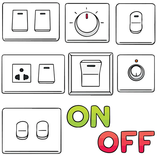 Light switch design Stock Vector Image by ©grgroupstock #102132544