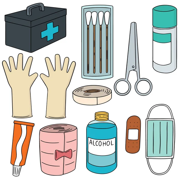 First Aid Box Contents Drawing