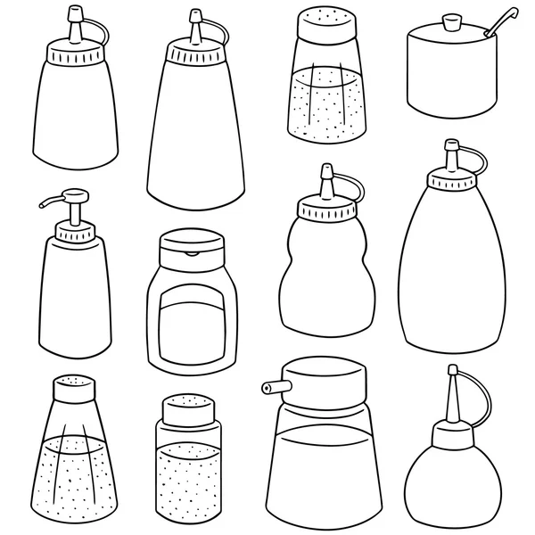Condiment bottle Vector Art Stock Images | Depositphotos