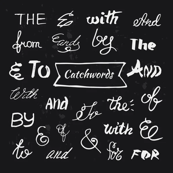 Catchwords and ampersands Stock Vector Image by ©ma_llina #110422274