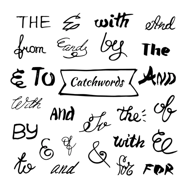 Catchwords and ampersands Stock Vector Image by ©ma_llina #110422274