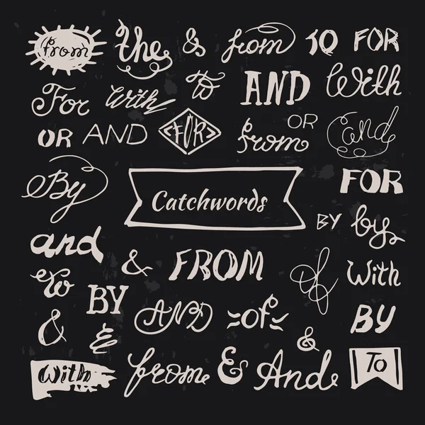 Catchwords and ampersands Stock Vector Image by ©ma_llina #110422274