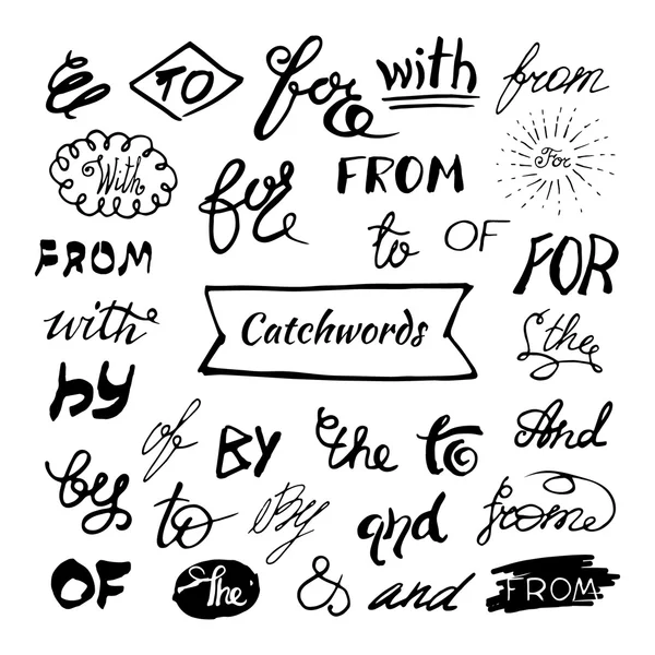 Catchwords and ampersands Stock Vector Image by ©ma_llina #110422274