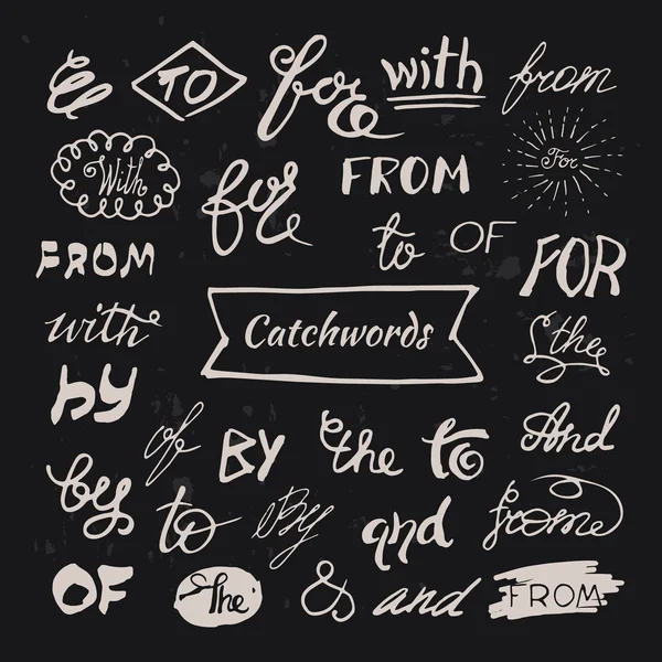 Catchwords and ampersands Stock Vector Image by ©ma_llina #110422274