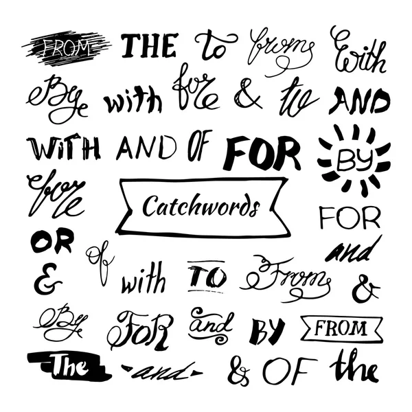 Catchwords and ampersands Stock Vector Image by ©ma_llina #110422274