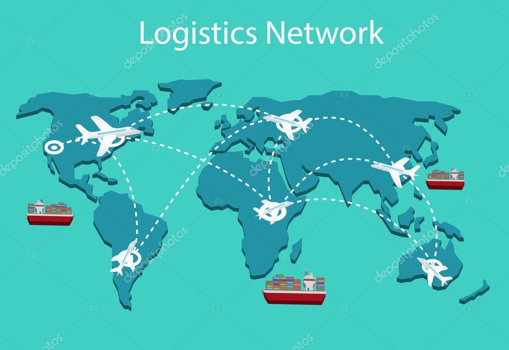 International Air Freight Shipping Map