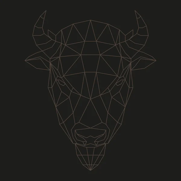 Geometric buffalo head Stock Vector Image by ©aliakseizykau.gmail.com ...