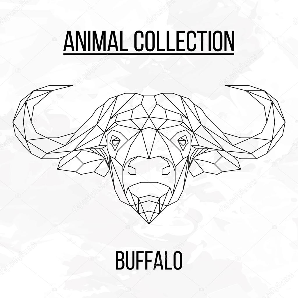 Geometric buffalo head Stock Vector Image by ©aliakseizykau.gmail.com ...