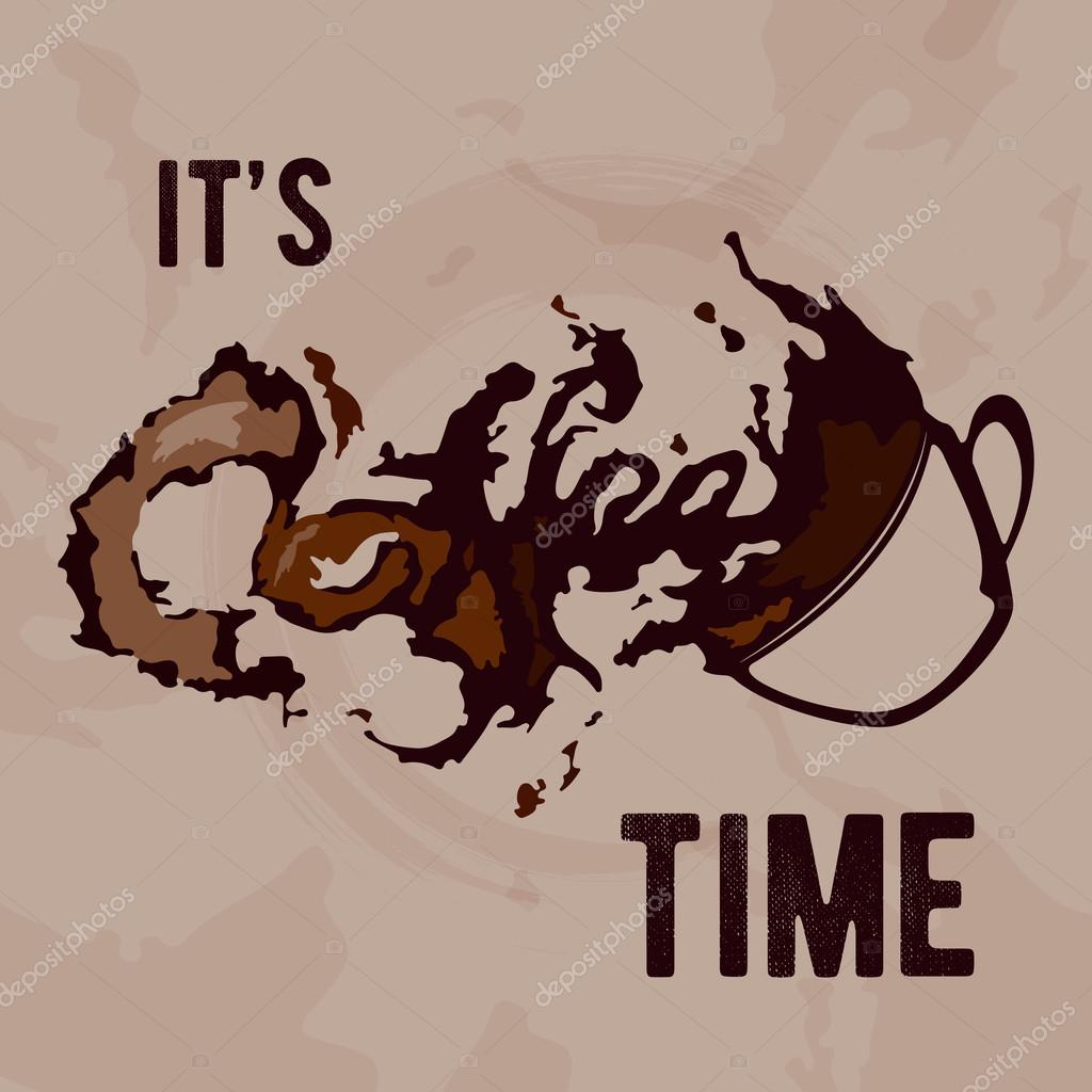 Its coffee time background Stock Vector by ©aliakseizykau.gmail.com ...