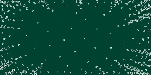 Falling Childish Chalk Numbers Math Study Concept Flying Digits Posh ...