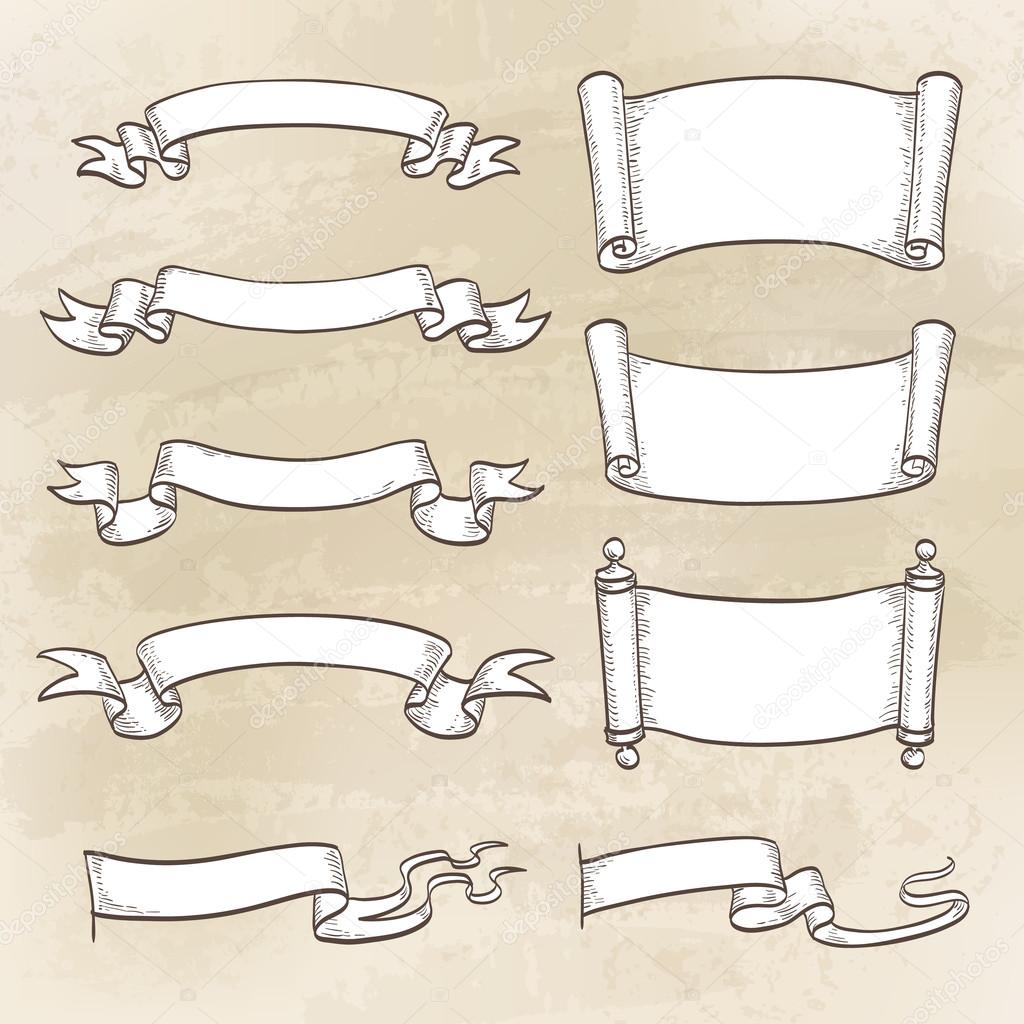 Sketch set of banners. Stock Vector Image by ©alhontess.gmail.com ...