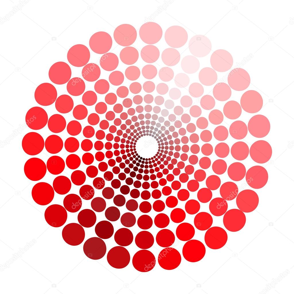color circle shades of red. vector illustration — Stock Vector ...