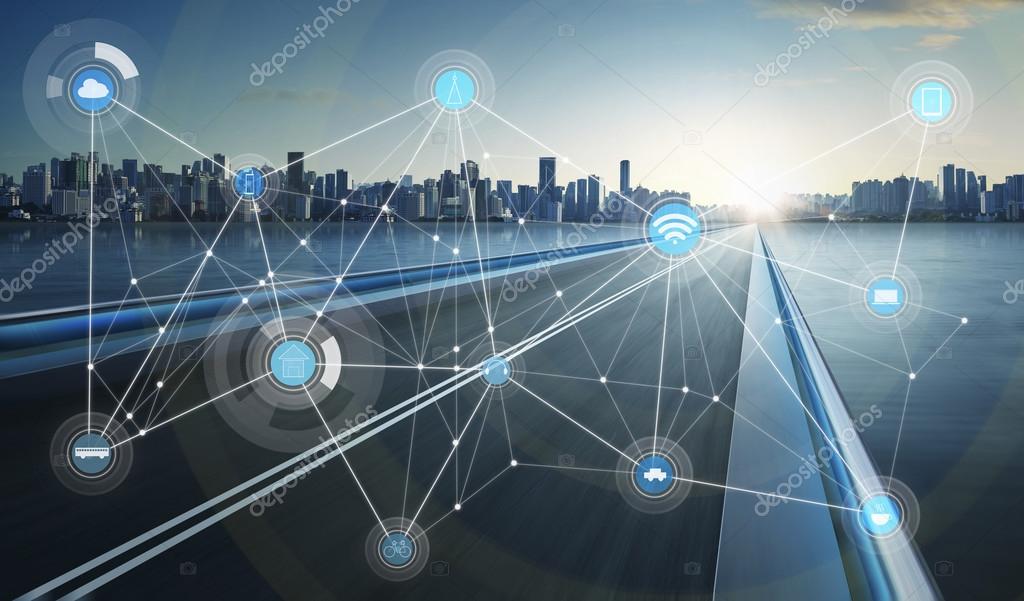 Smart city infrastructure — Stock Photo © jamesteohart #125596488