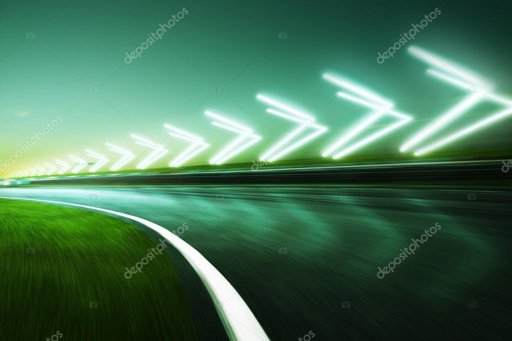 Motion blurred racetrack — Stock Photo © jamesteohart #125597928
