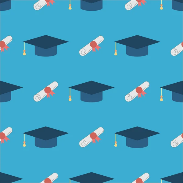 Graduation Caps and Diplomas Background — Stock Vector © krugli86@gmail ...