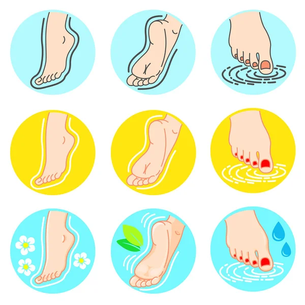 Dry feet icon Vector Art Stock Images | Depositphotos