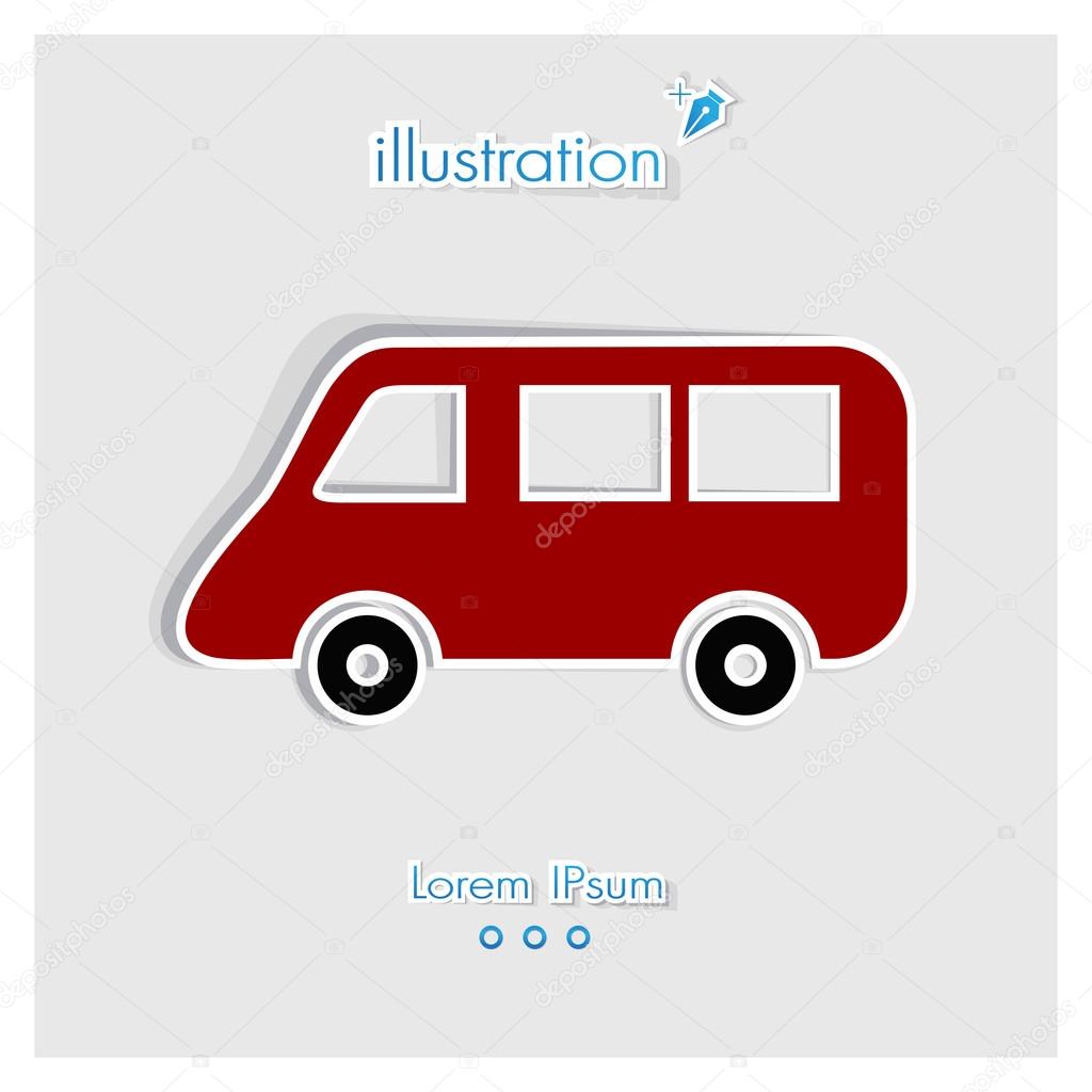 Car Symbol, Red Color ,Vector EPS10 illustration Stock Vector by ...