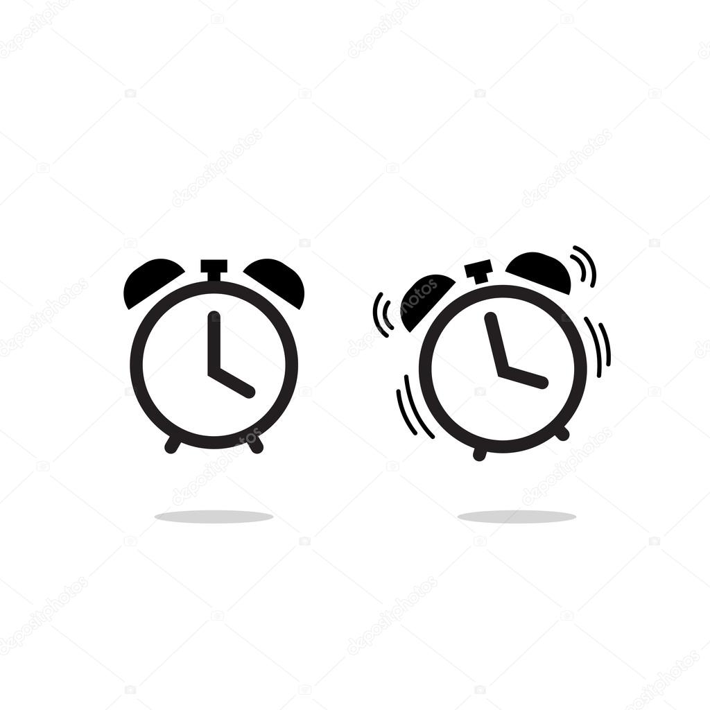 Alarm clock vector icon isolated on white background Stock Vector by ... Alarm clock vector icon isolated on white background Stock Vector by ...