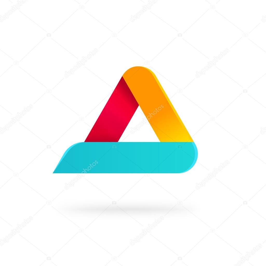 Rounded Triangle Vector