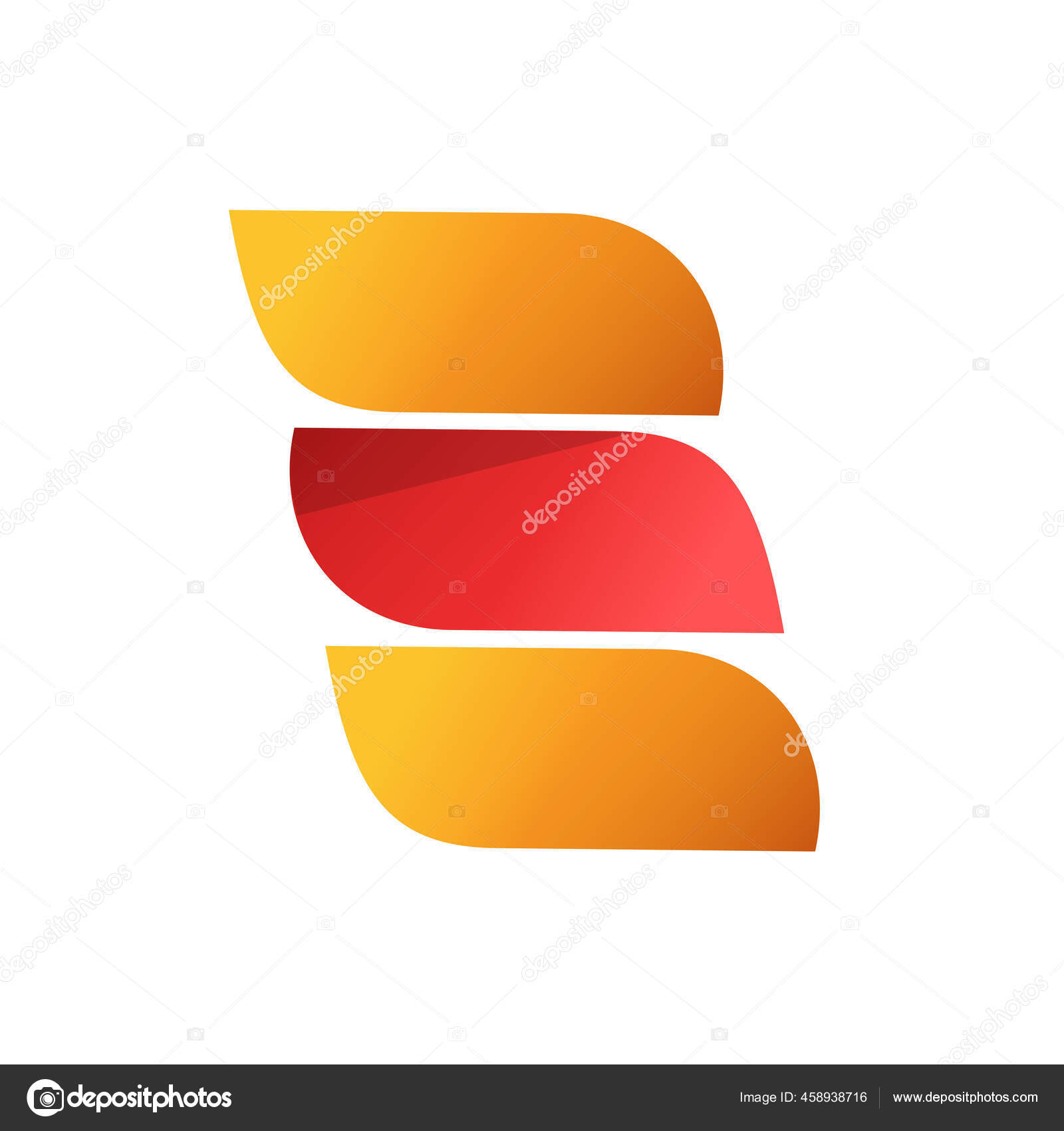Red Logo With A Curve